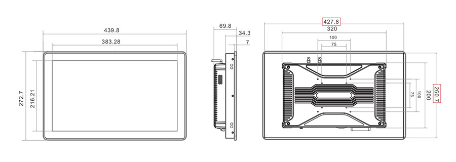 Touchthink 5th Gen I Series Windows Intel i5 17.3 Inch EMC Rugged IP65 ...