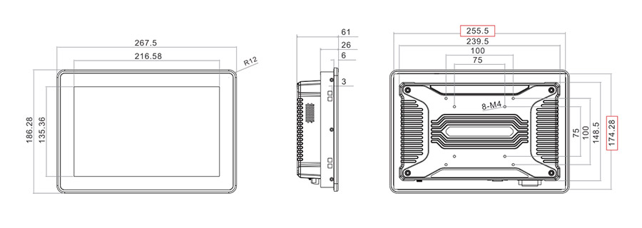 Touchthink Medical M Series 10.1 Inch EMI ESD Safety Regulations Low ...